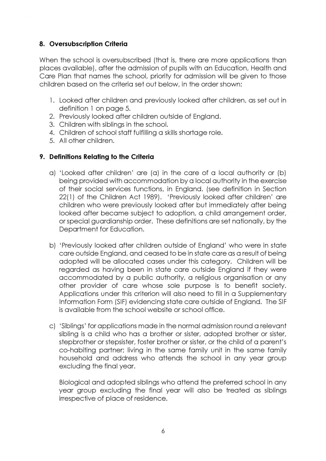 Admissions Policy – Martlesham Primary Academy